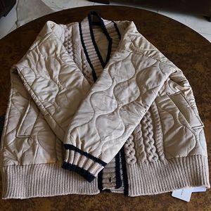 Commense | Jackets & Coats | Commense Quilted And Knit Nylon Jacket M ...